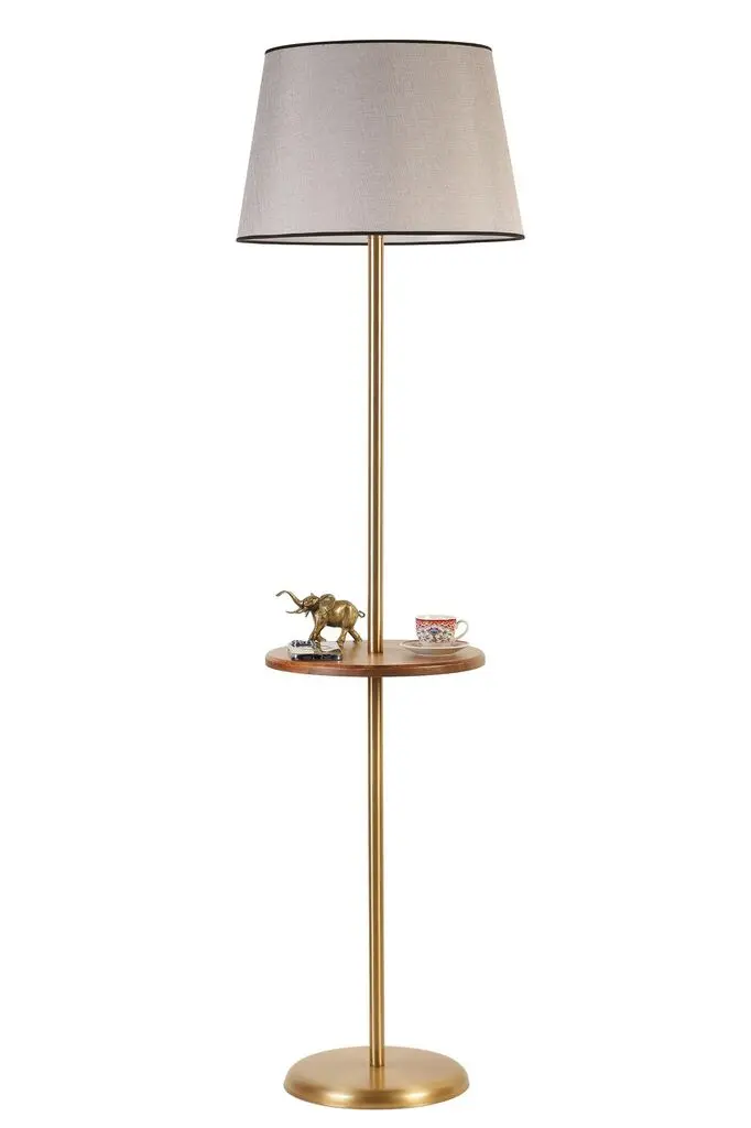 Opviq Podna lampa Mercan, 162 cm E27, Zlatne boje