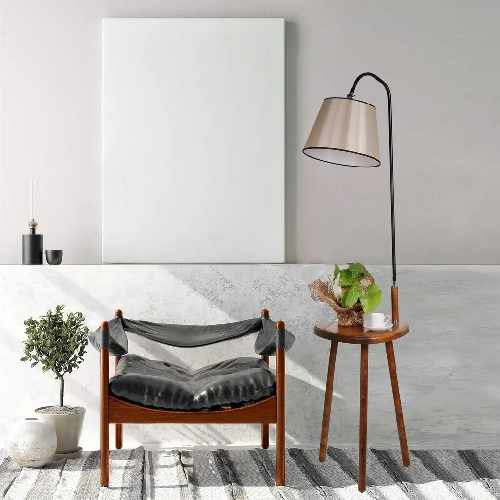 Opviq Podna lampa Demet 15-3, 160 cm, E27, Lešnik