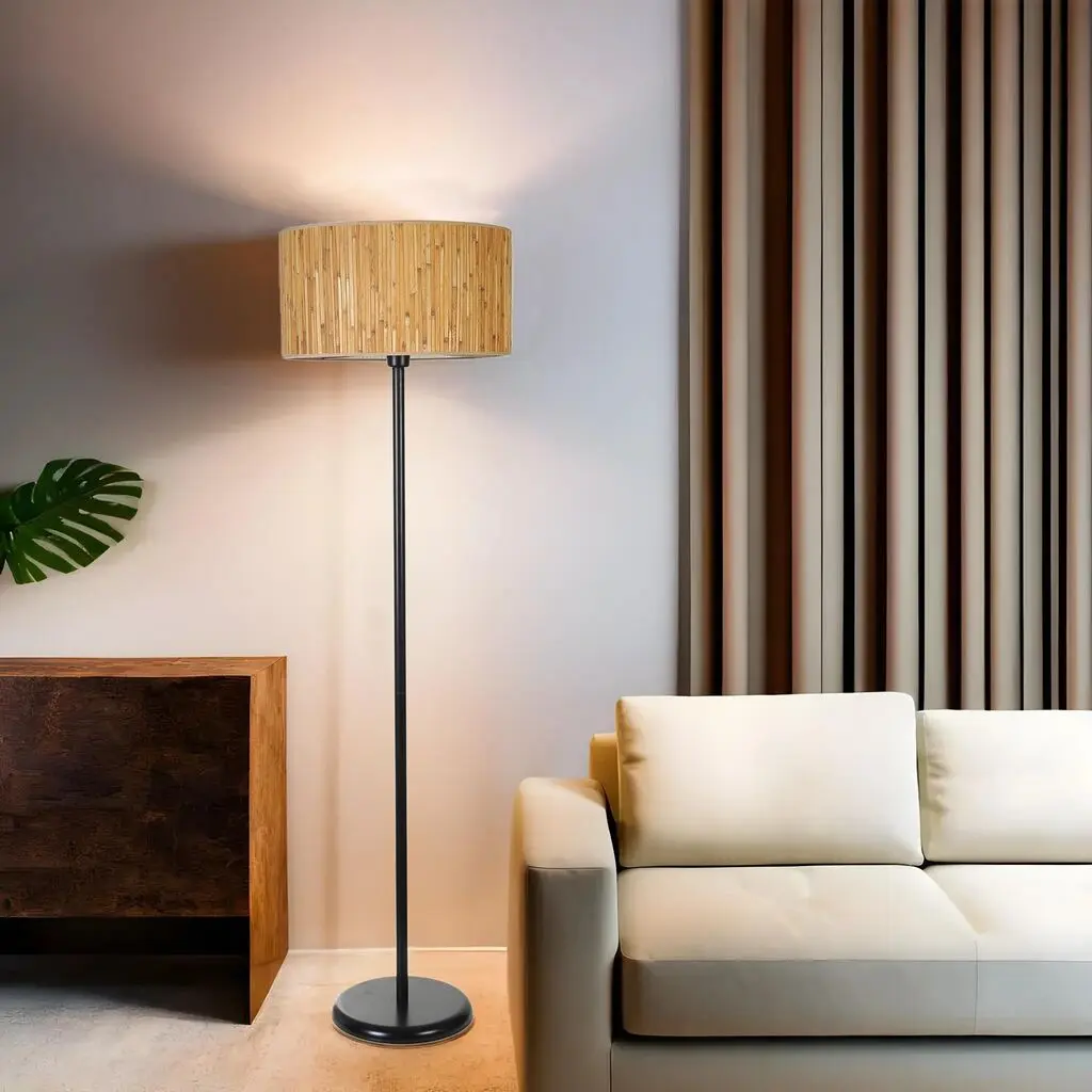 Opviq Podna lampa Bambu 07, 162 cm, E27, IP20, Crna