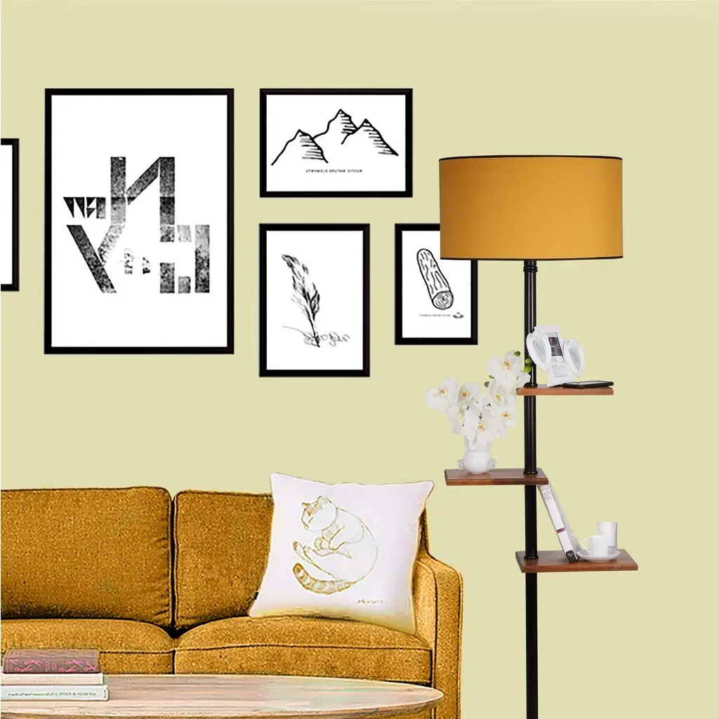 Opviq Podna lampa Moda, 163 cm, E27, Crna