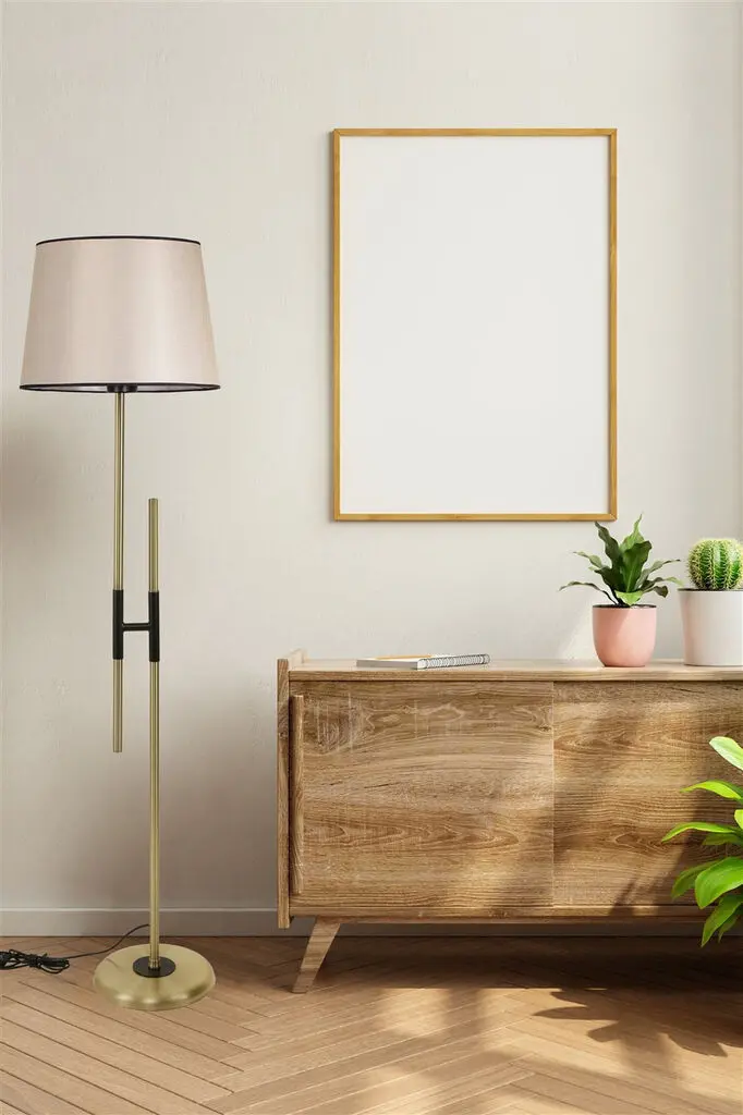 Opviq Podna lampa Felix, 165 cm, E27, Zlatne boje