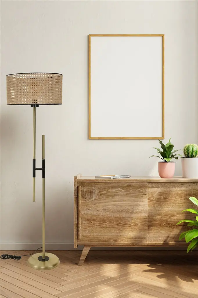 Opviq Podna lampa Felix, 165 cm, E27, Bež
