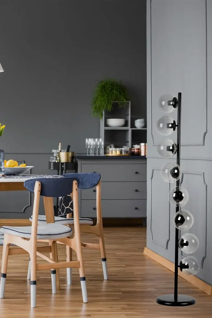 Opviq Podna lampa Simay, 155 cm, E27, Crna