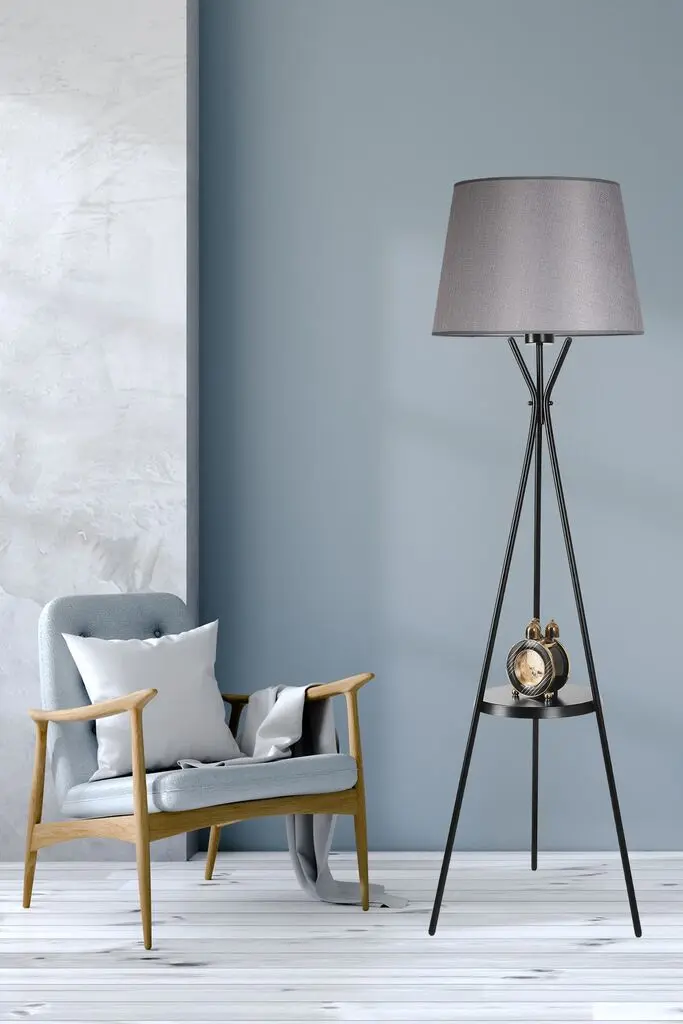 Opviq Venedik 534LUN3717 Podna lampa, Siva