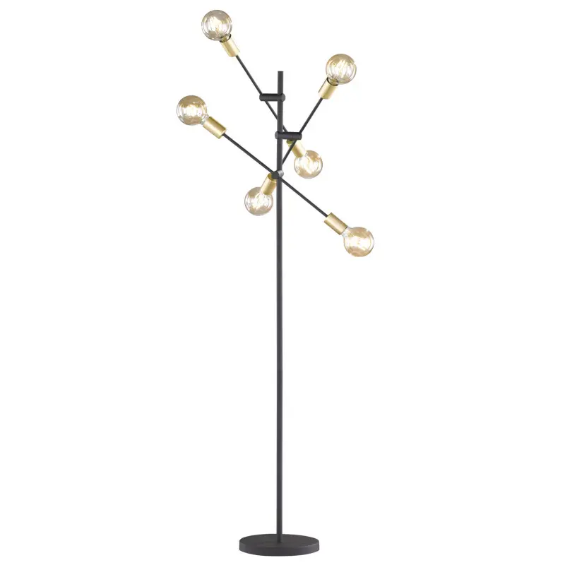 TRIO LIGHTING Podna lampa CROSS 406700632, Crna