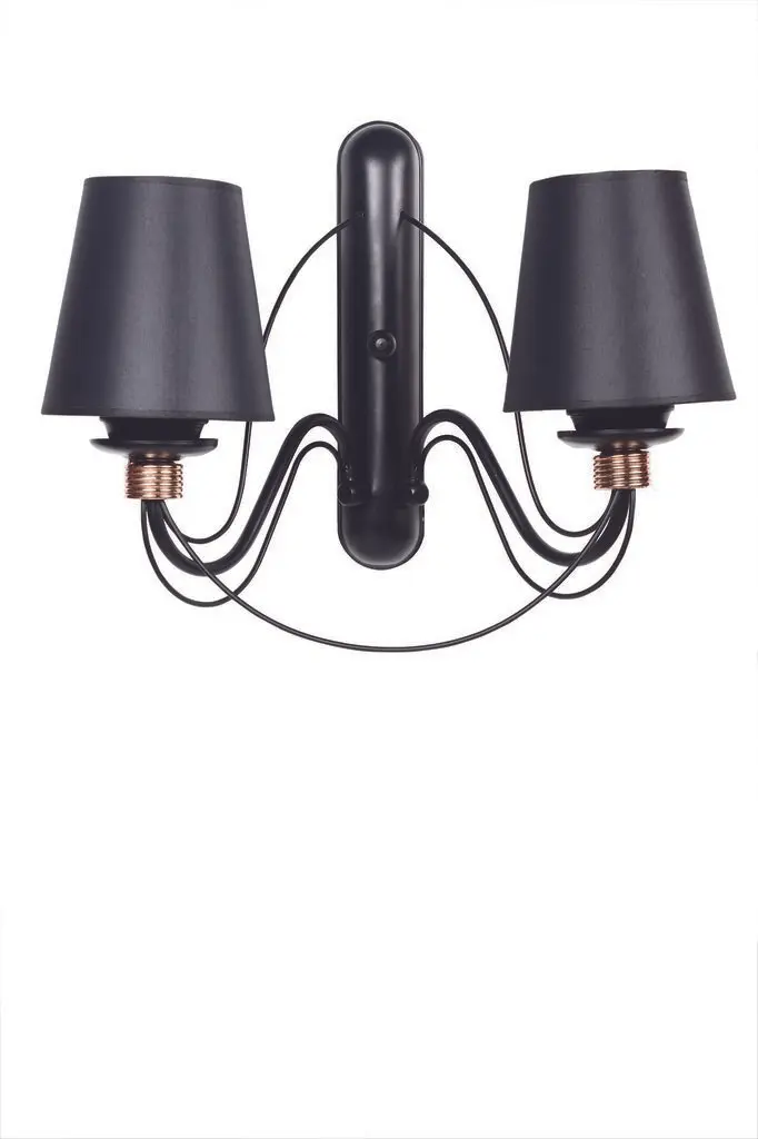 Opviq Berfin 2 846STL2711 Zidna lampa, Crna