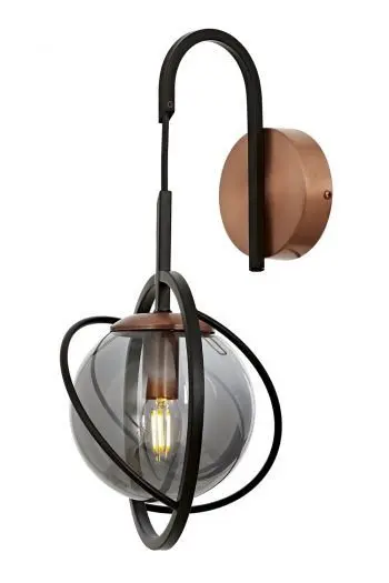 Opviq AP 1850 1BSY Zidna lampa, Crna
