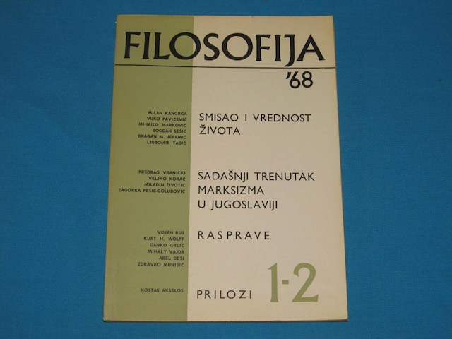 Filosofija 1-2 / 68 SMISAO i VREDNOST ŽIVOTA