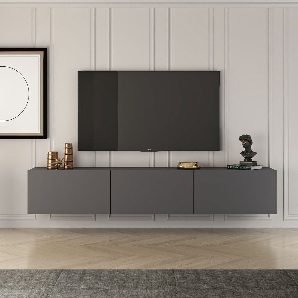 Hanah Home TV komoda West, 150x30x32 cm, Antracit