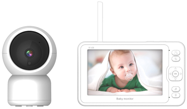 Baby kamera KBM-308 sa 5.0 inca monitorom, 2.0MP, 3.6mm, IR5m