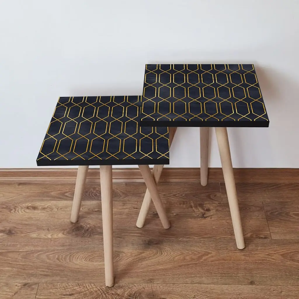 Hanah Home 2SHP154 Pomoćni stočić, 2 komada, Teget
