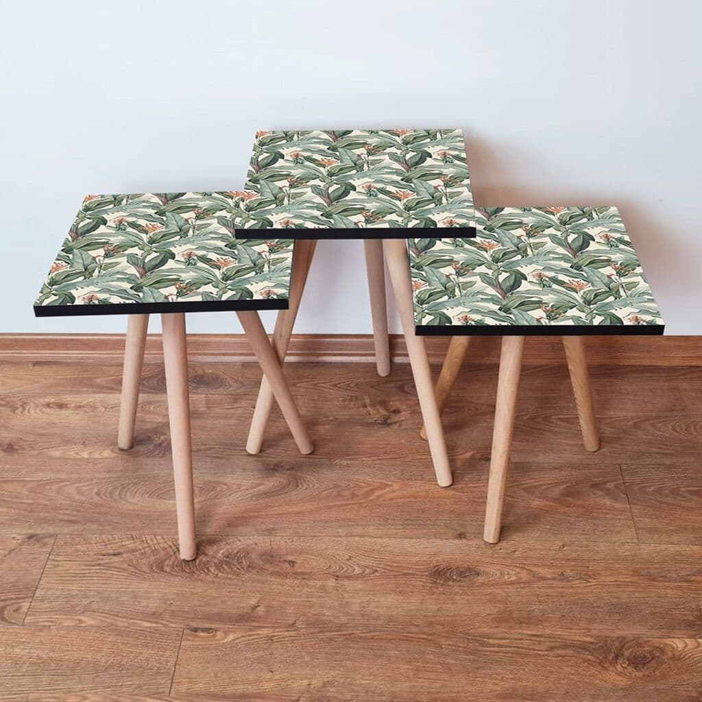 Hanah Home Set klub stočića 3Shp200, 3 komada, Šareni