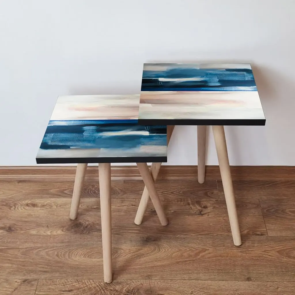 Hanah Home Set klub stočića 2Shp106, 2 komada, Šareni