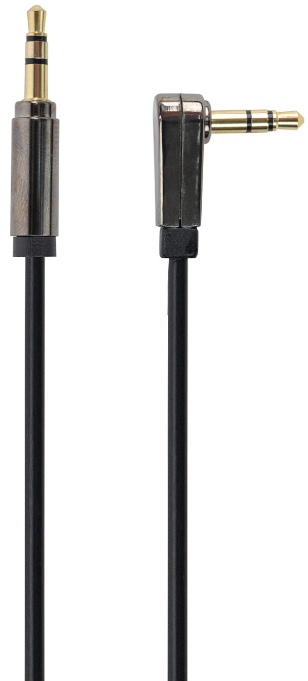 CCAPB-444L-1M Gembird AUX 3.5mm stereo plug to 3.5mm desni ugao stereo plug audio kabl pozlaceni 1m