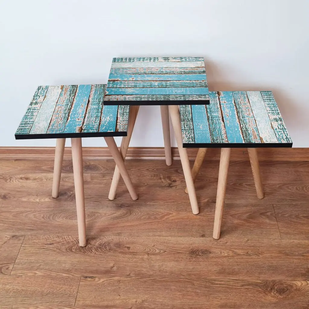 Hanah Home Set klub stočića 3Shp6, 3 komada, Šareni