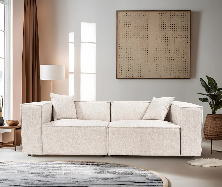 Atelier del Sofa Dvosed Lora 108x65x220cm Svetlobraon