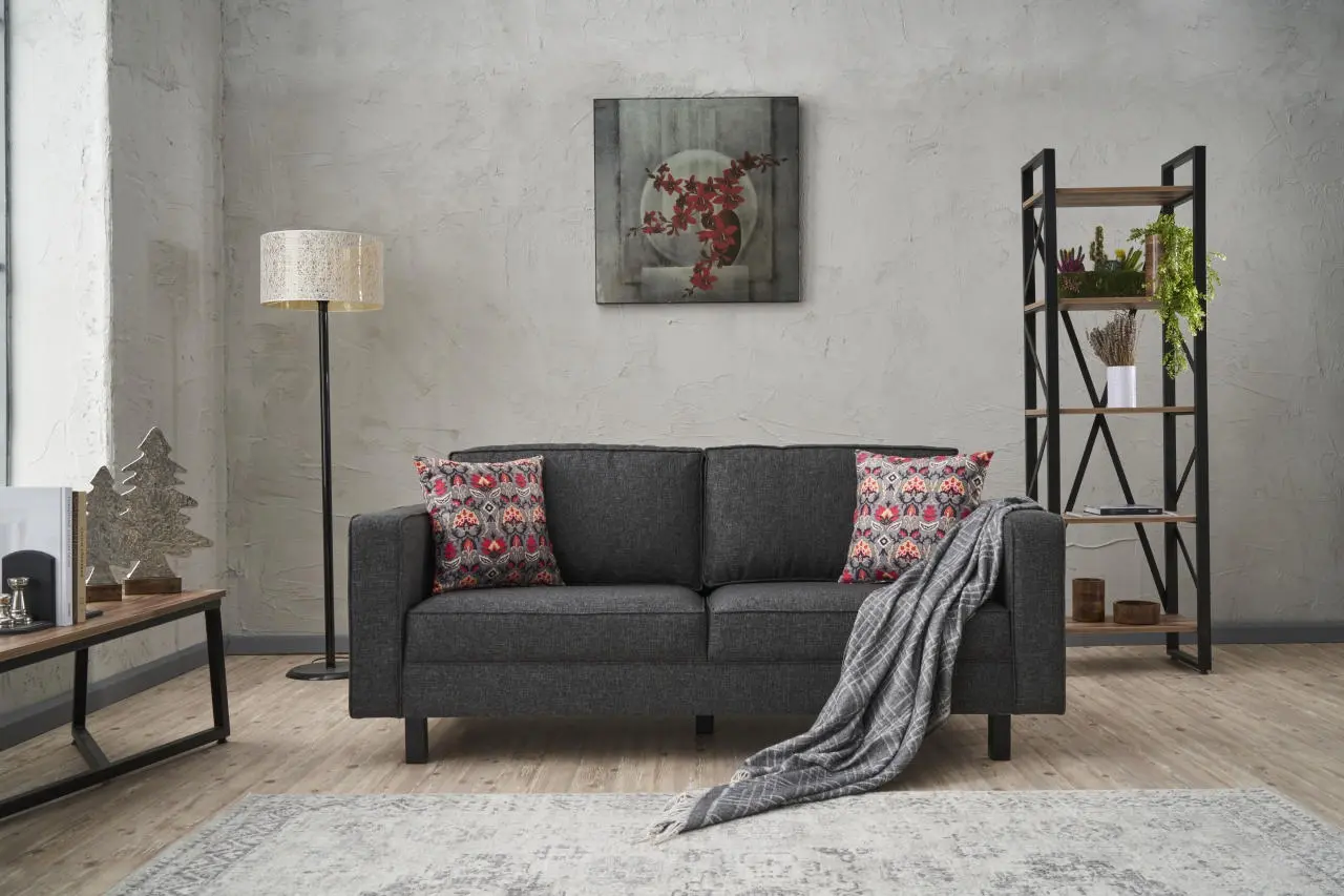 Atelier del Sofa Dvosed Kale Linen 180x83x91cm Antracit