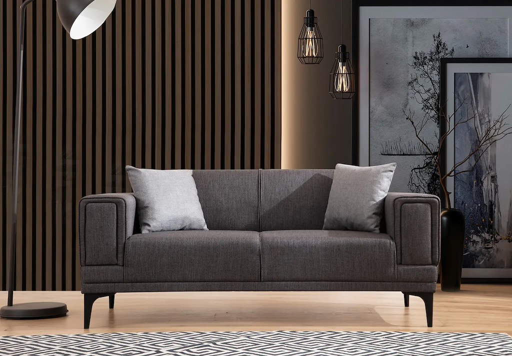 Atelier del Sofa Dvosed Horizon 85x77x170cm Tamnosivi