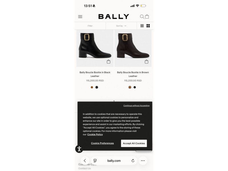 Bally cizme orginal koza krzno