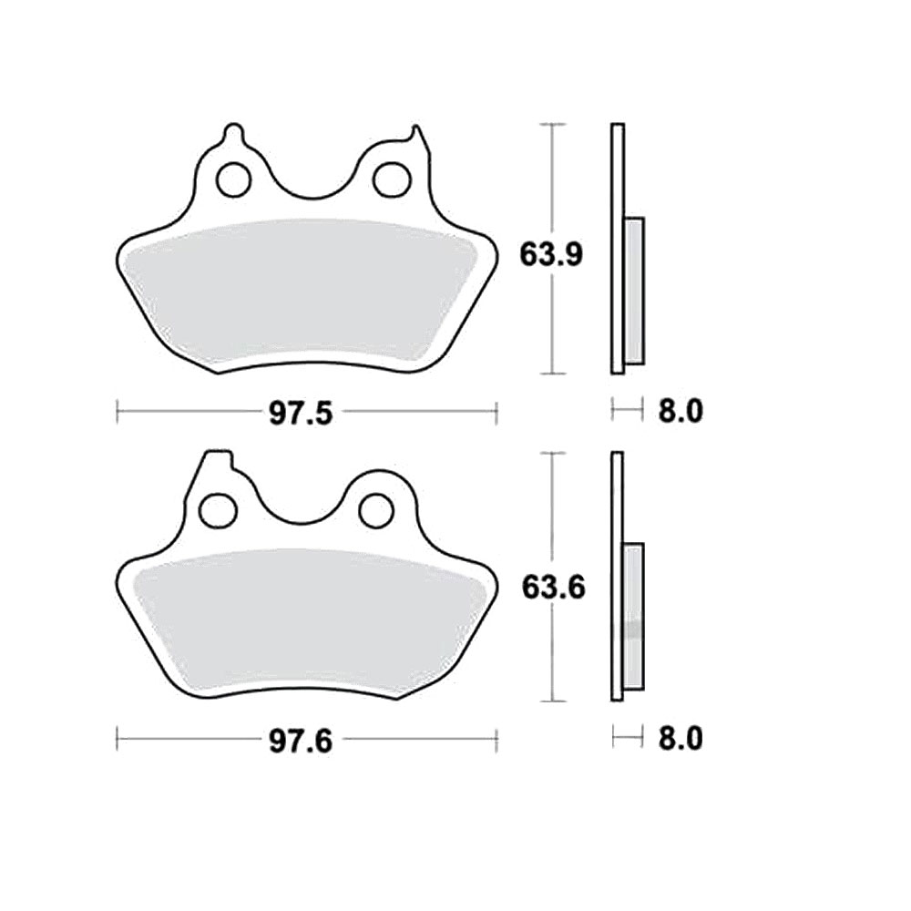TRW MCB799SH Disk pločice za motocikle ( SINTER )