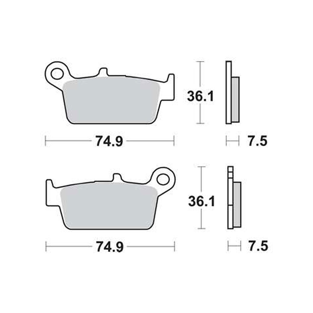 TRW MCB650 Disk pločice za motocikle ( ORGANIC )