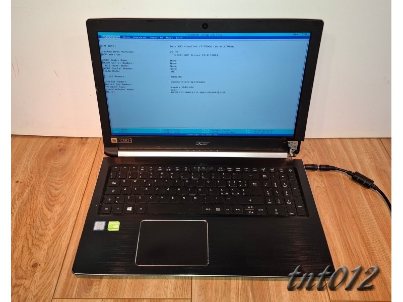 == ACER Aspire A515 = Intel i7-7500U = 4Gb= 15,6 FHD ==
