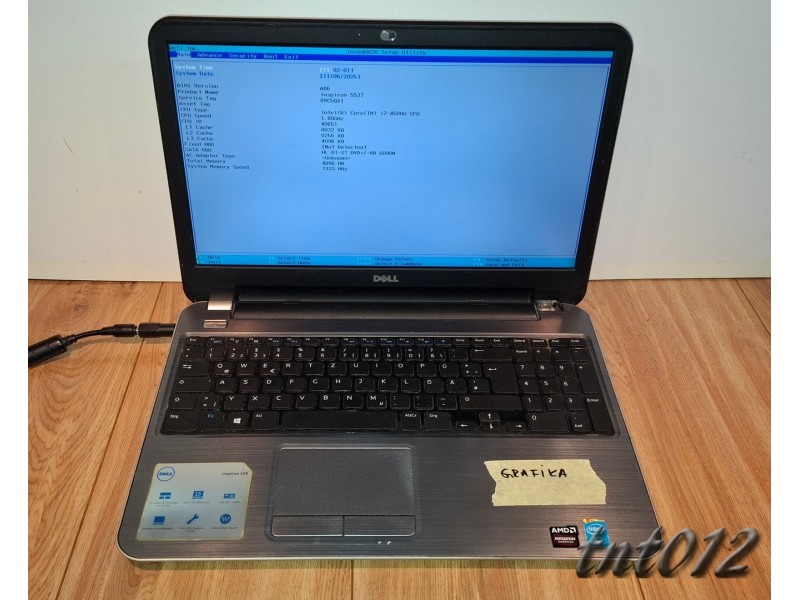 == DELL Inspiron 5537= Intel i7-4500U= 4Gb= 15,6 LED ==