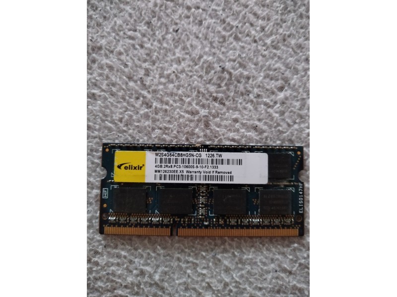 Ddr3 4gb 10600s 1333mhz za laptop