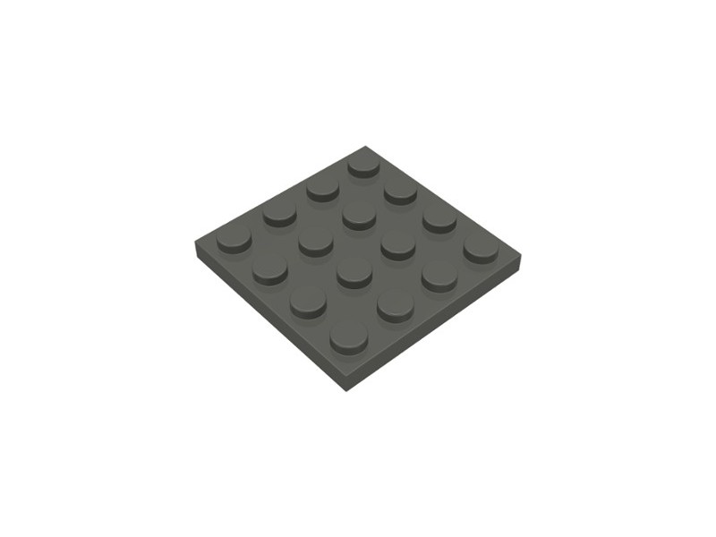 Lego 3031 plate 4 x 4 dark grey