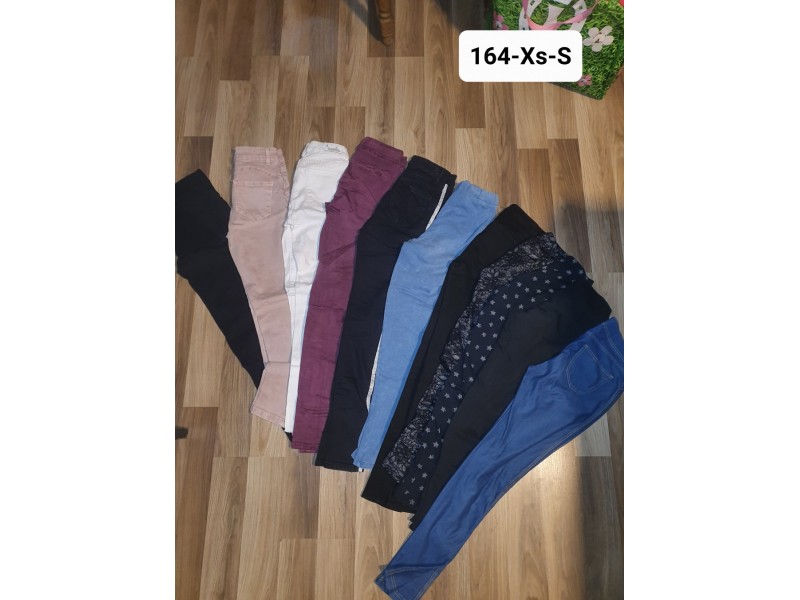 Paket dečijih pantalona 11 kom 164-XS-S (13-14 Y)