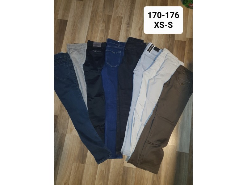Paket dečijih pantalona 9 kom 170-176-XS-S ( 14 Y)