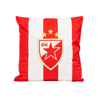 Jastuk Crvena zvezda 45x45cm - uspravne pruge
