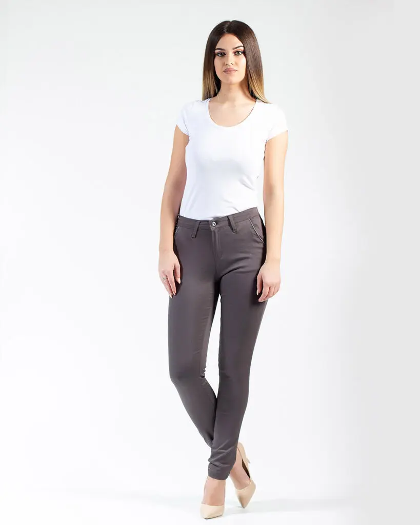 Denistar Ženske pantalone 200-369-4, Regular, Sive