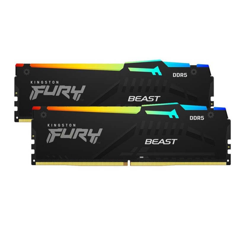 KINGSTON DIMM DDR5 16GB (2x8GB kit) 6000MT/s KF560C30BBEAK2-16 FURY Beast Black RGB EXPO