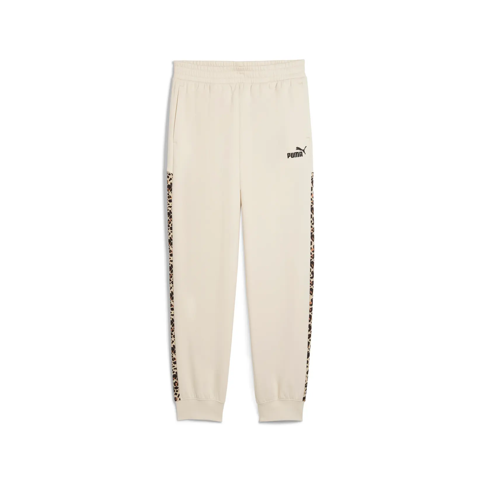 Puma Ženski donji deo trenerke Ess Graphic Animal Comfort High-Waist Sweatpants FL cl, 688086-87, Bež