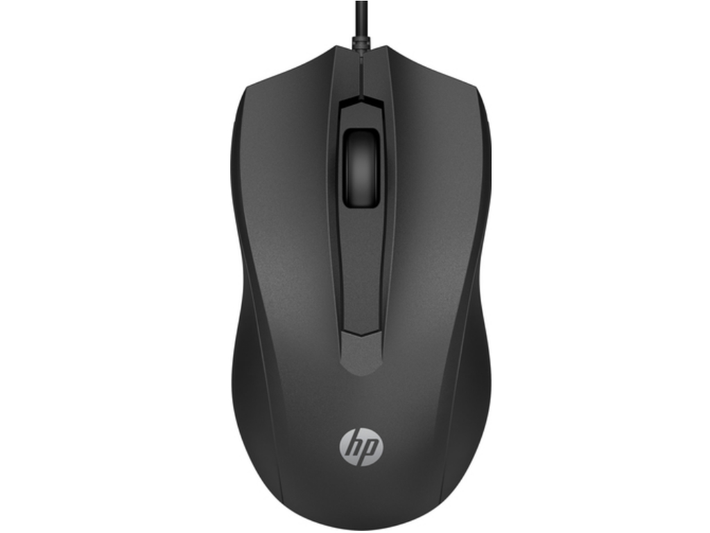 HP 100 Euro Wired Mouse, 6VY96AA, black