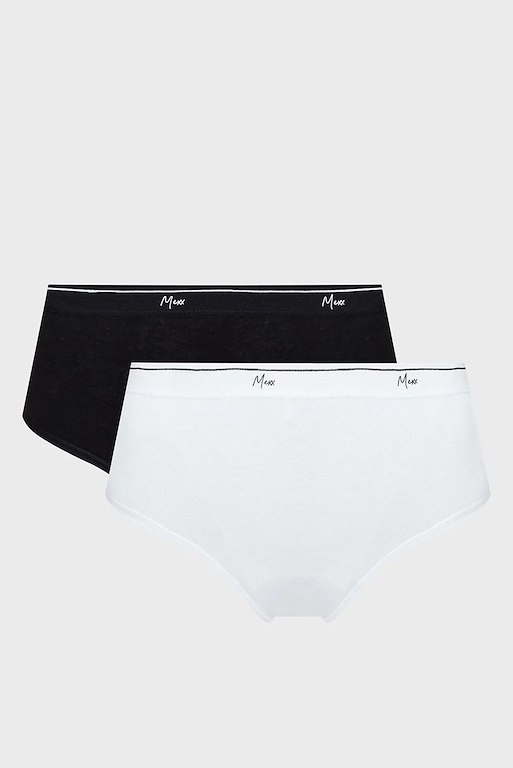 MEXX Set ženskih slip gaćica, 2 komada, Crno-beli