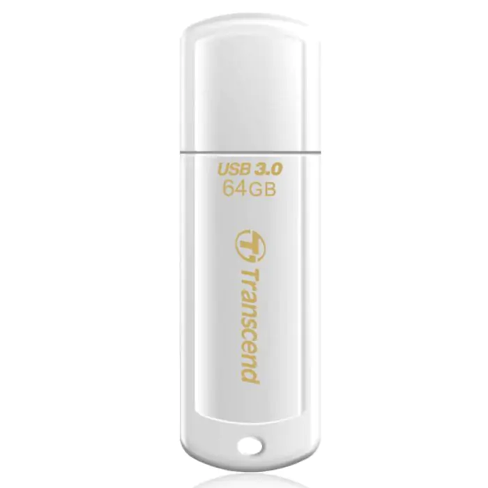 USB 64GB, JetFlash 730, USB3.1 Gen1, 80/25 MB/s, White