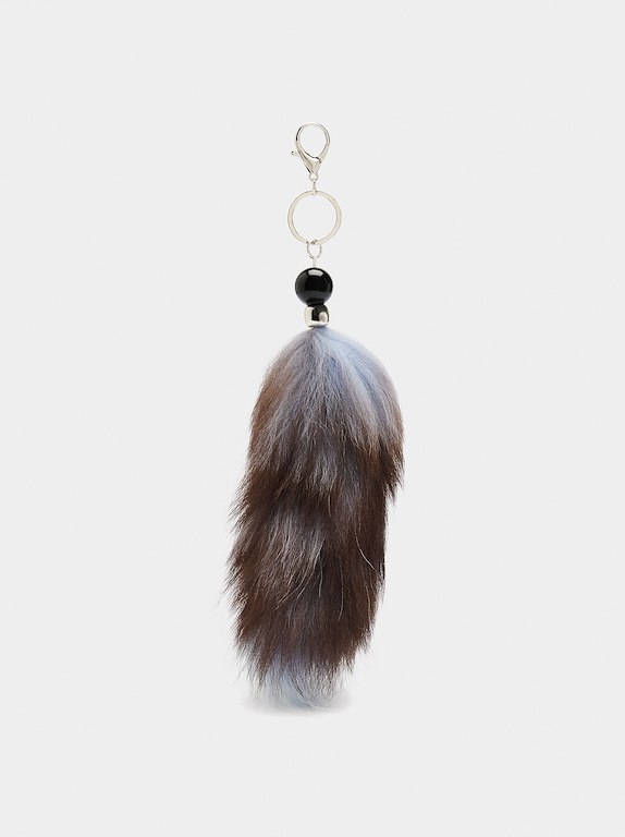 KEYCHAIN CHARM WITH FUR EFFECT