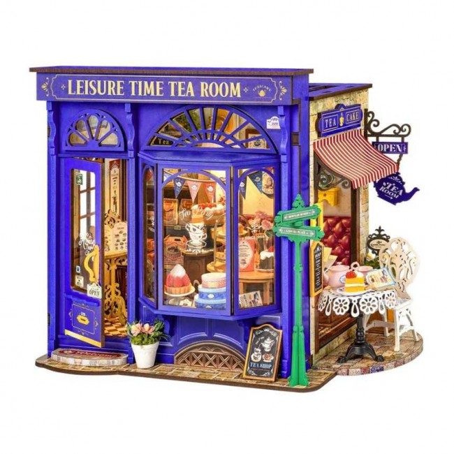 Robotime - Leisure Time Tea Room, 3D slagalica