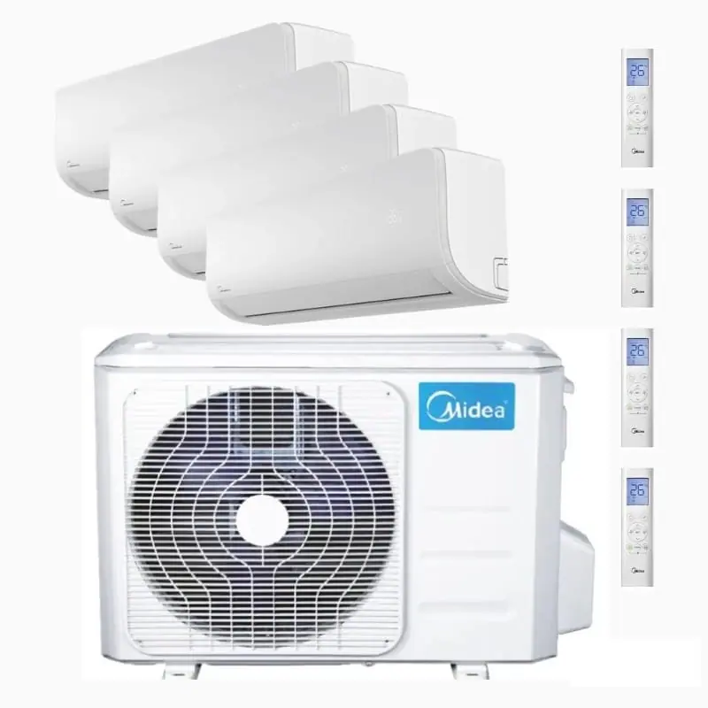 Midea Multi Split Free Match 36.000 BTU – komplet 4 × 9.000 BTU unutrašnje zidne jedinice