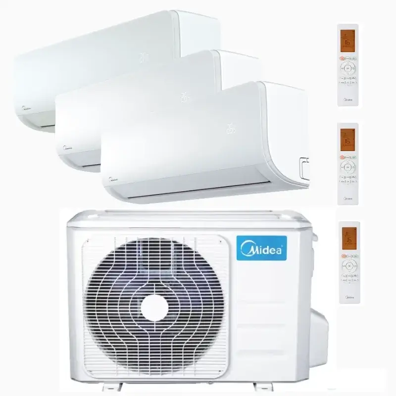 Midea Multi Split Free Match 42.000 BTU – komplet 1 × 18.000 + 2 × 12.000 BTU 3 unutrašnje zidne jedinice