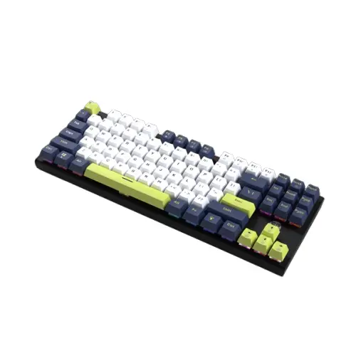 Fantech Mehanička gaming tastatura MK877S RGB Atom 87S Mori, Crveni switch, Bela