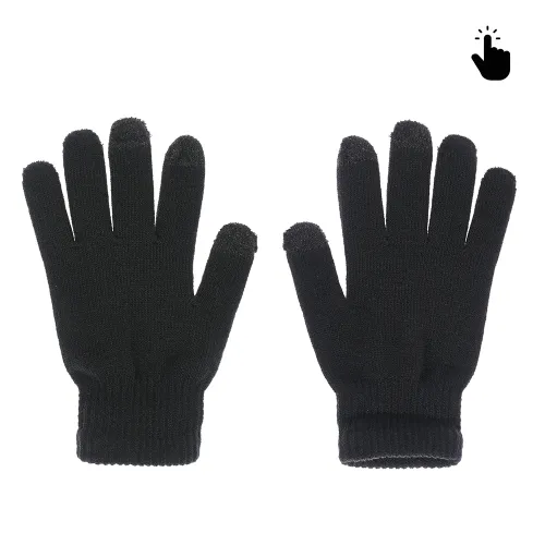 Rukavice za touchscreen RY M (22cm) crne