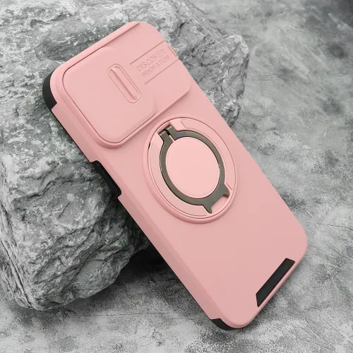 Futrola - maska DEFENDER CAMSHIELD za iPhone 15 Pro Max (6.7) roze (MS)