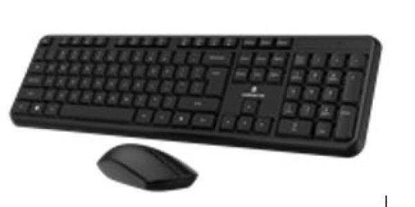 TASTATURA + MIŠ WIRELESS VOLKANO OPAL VK-20249-BK, US CRNA