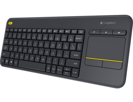 Logitech K400 Plus Wireless Touch Keyboard Black YU, USB New