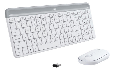 Logitech MK470 Slim Wireless Keyboard and Mouse Combo OffWhite - US