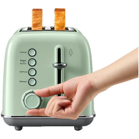 BUYDEEM 2 Slice Toaster, model DT620E, color Cozy Greenish, EU ( DT620E-CGEU )