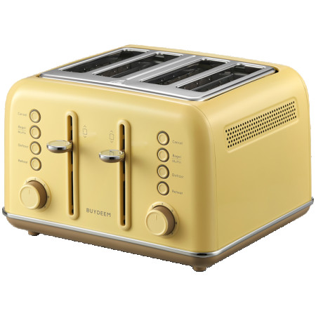 BUYDEEM 4 Slice Toaster, model DT640E, color Mellow Yellow, EU ( DT640E-MYEU )